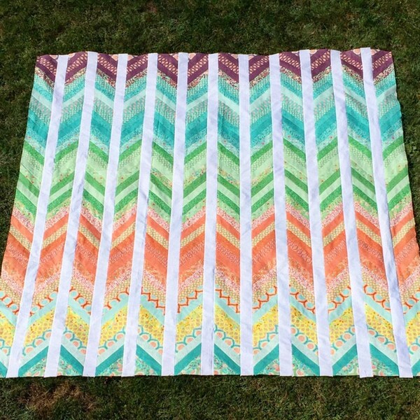 PDF Pattern for Scooped Single Twin Patchwork Quilt. Ice Cream Gelato ...
