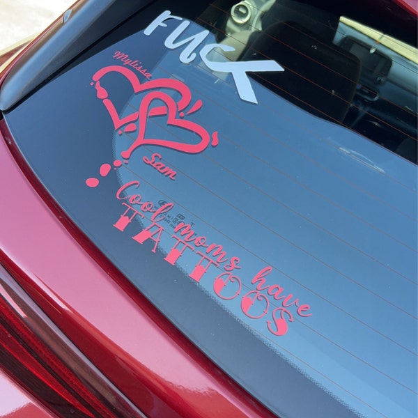 F U Girly Middle Finger Cute Vinyl Decal | Car Decal | Truck Decal ...