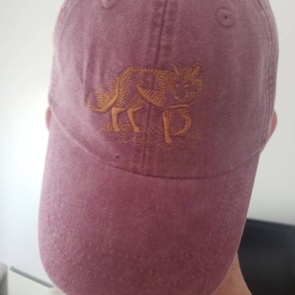 Fox Sketch Embroidered Hat, Baseball Cap, Red Fox Cap, Fox Hat, Dad Hat ...
