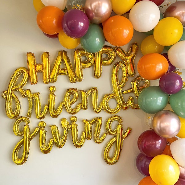 Friendsgiving Decorations Friendsgiving Balloon Garland Fall Balloon ...