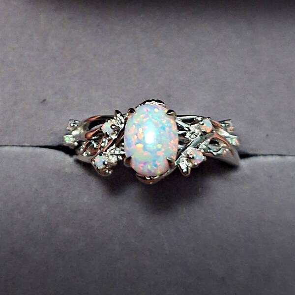 Vintage Oval Sapphire Engagement Ring Rose Gold Twisted Unique Lab Blue ...