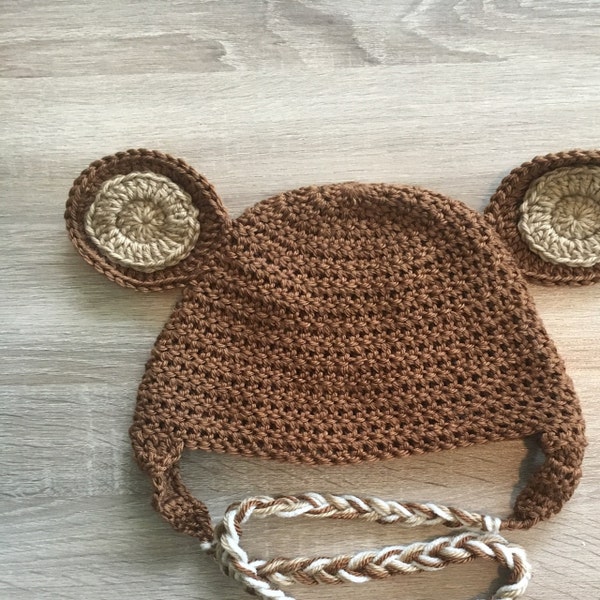 Crochet Mouse Hat...mouse Hat...newborn Photo Prop...baby Mouse Hat ...