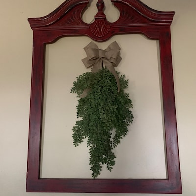 29 Lotus Bush Door Swag for Front Door, Front Door Swag, Farmhouse Swag ...