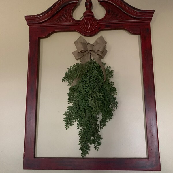 29” Lotus Bush Door Swag for Front Door, Front Door Swag, Farmhouse ...