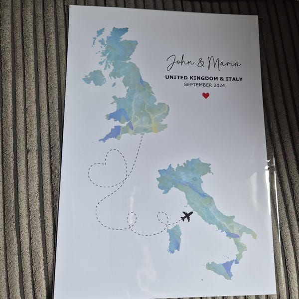 Family and Friends Long Distance Personalised Photo Gift, Moving ...