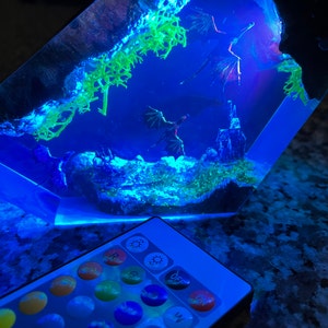 Octopus and Diver Resin Night Lights, Turtles Resin Lamp for Home Decor ...