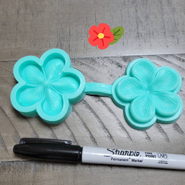 Polymer Clay Stamp "flower" 3D Printed Embossing - Etsy