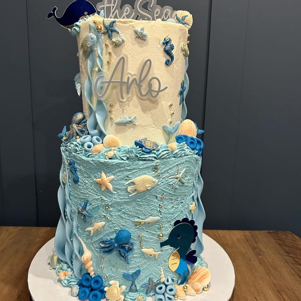 Acrylic Happy 80th Birthday Cake Topper and Name Cake Charm, Gold ...