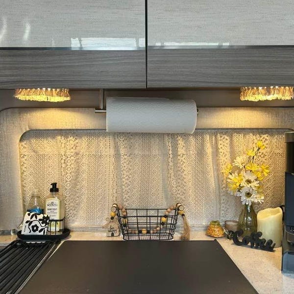 Camper Light Fixture Cover | Handmade Camping Decor for RV | RV Light ...