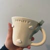 Personalised Bow Mug, Write Whatever You Want! Handmade Custom Ceramic ...