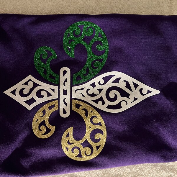 Scroll Fleur De Lis SVG Cut Files for Cricut Silhouette, Swirly ...