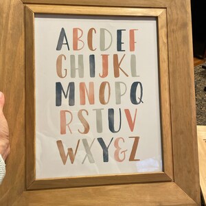 Woodland Alphabet Poster, Woodland Alphabet and Numbers Prints ...