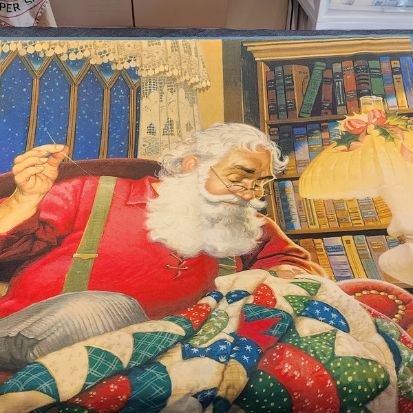 Quilting Santa Panel From MDG. Coordinating Fabric From Various ...