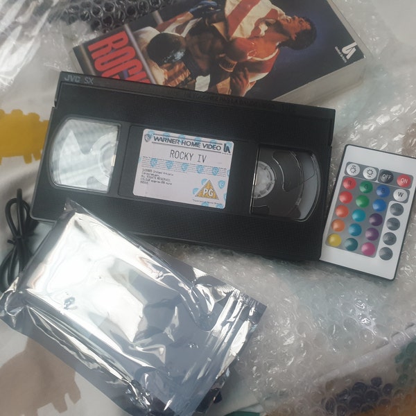 Retro VHS Lamp Blockbuster 80s 90s Night Light Table Lamp. Order Any ...