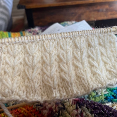 KNITTING PATTERN Scarf Knitting Pattern, Warm Wrap Scarf Knit Pattern ...