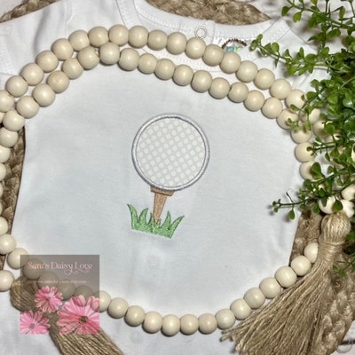 Golf Ball Applique Embroidery Design. Golf Ball Embroidery. Mini Golf ...