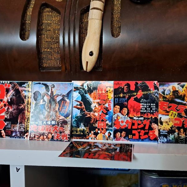 Classic Japanese Monster Movie Posters on Magnets. English Language ...