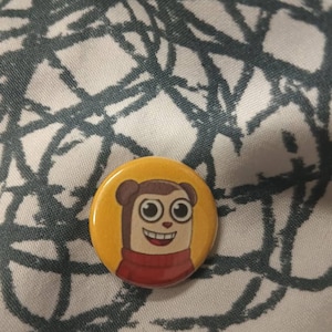 Upside Down Face Yellow Frown Sad Smiley Face Pin Badge Pinback Button ...