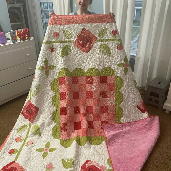 Sew Bloomy Quilt Block PDF Pattern - Etsy