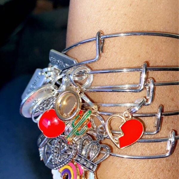 BANGLE BRACELET for Women, Bracelet With Charms ,jewelry, Basic Bangles ...