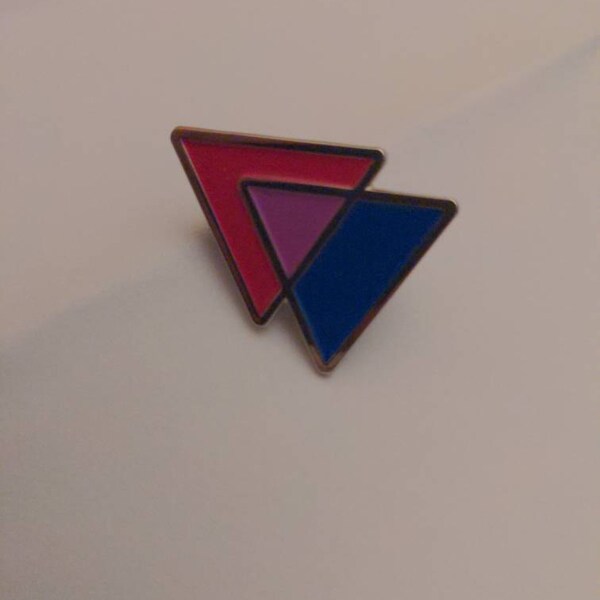 Bisexual Flag Triangle Blue Pink and Lavender Biangles Bi Triangles ...