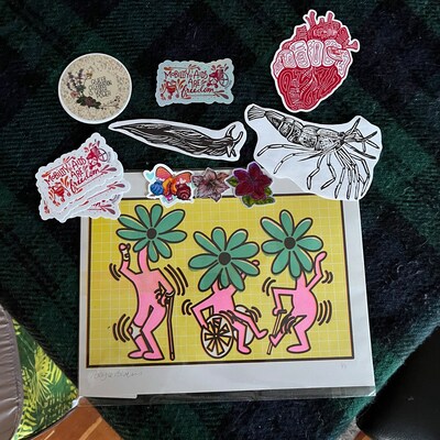 Ramshackle Glory Heart Fist Keep on Loving Sticker waterproof - Etsy