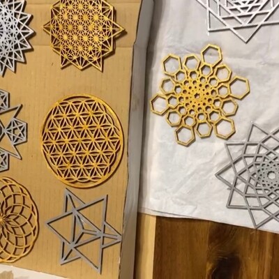 DIY Dodecahedron Cube Model Kit Laser Cut Platonic Solid Solids ...