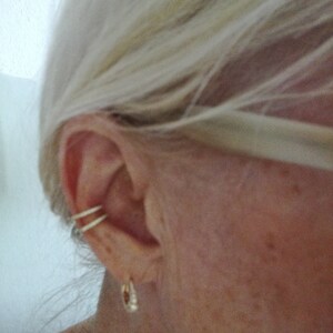 Sterling Silver Crystal Encrusted Ear Cuffs, Gold or Silver, None ...