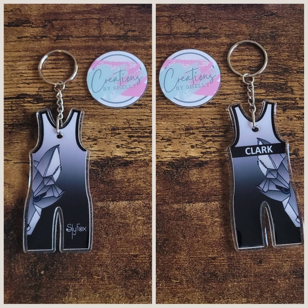 Wrestling Singlet Keychain Blank: Clear Acrylic DIY Craft - Etsy