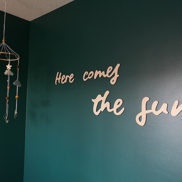 Custom Phrase Wood Word Sign | Wall Quotes Cutout| Wooden Phrases Word ...
