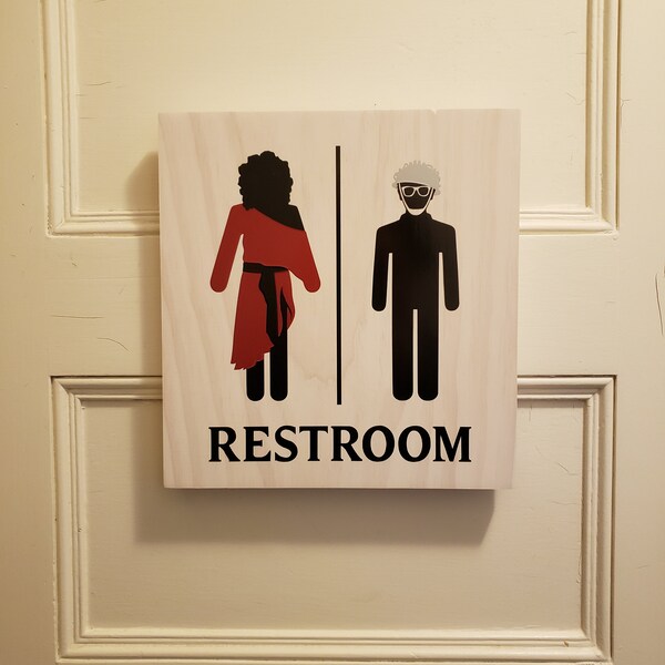 Creature and Kay Restroom Sign. Creature Sign. Bathroom Sign. Restroom ...