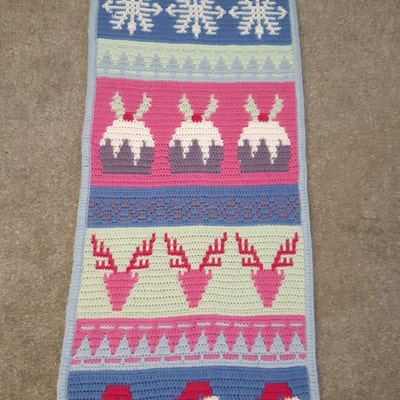 Aztec Sampler Mosaic Crochet Lap Blanket Pattern, PDF File Only ...