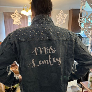 Mr and Mrs Leather Custom Jackets, Just Married Faux Leather Jackets ...