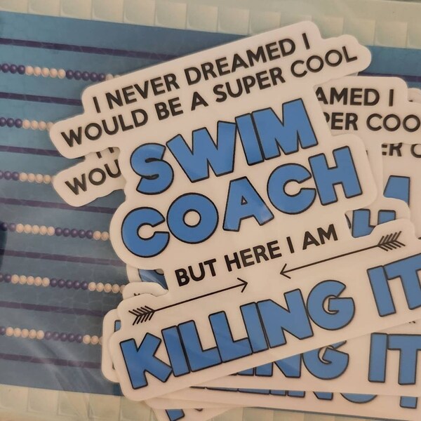 Vinyl Swim Sticker, Water Bottle Sticker, Swim Gift, Swim Team Gift ...