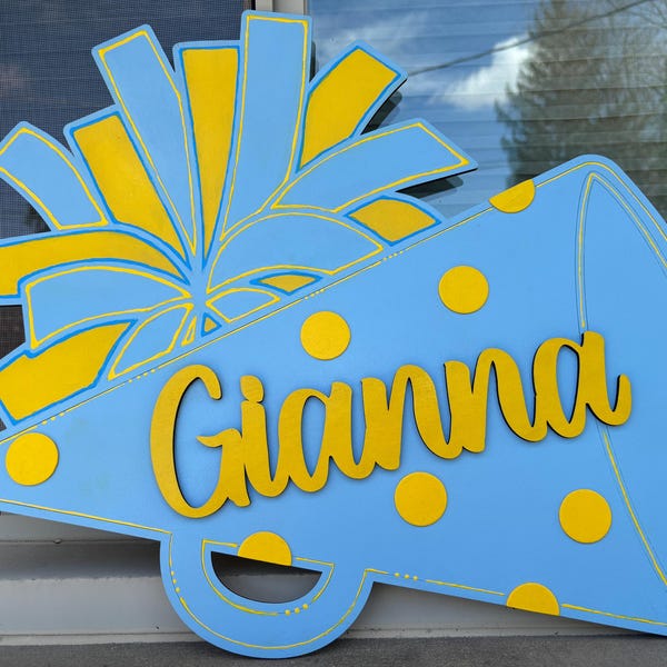 UNFINISHED Megaphone / Blank Cheer Megaphone /cheer Pompoms ...