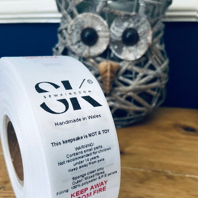 38mm Custom Printed Sew in Loop Labels - Etsy UK