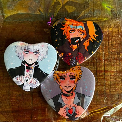 YTTD 2.25 Heart Badges Visual Novel Anime Gift Ita Bag Badge Your Turn ...