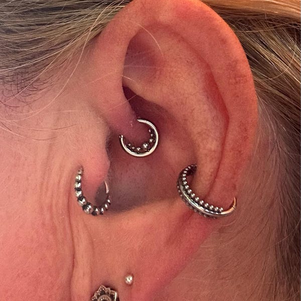 Piercing Ring Septum Helix Daith Tragus 1G/18 - Etsy
