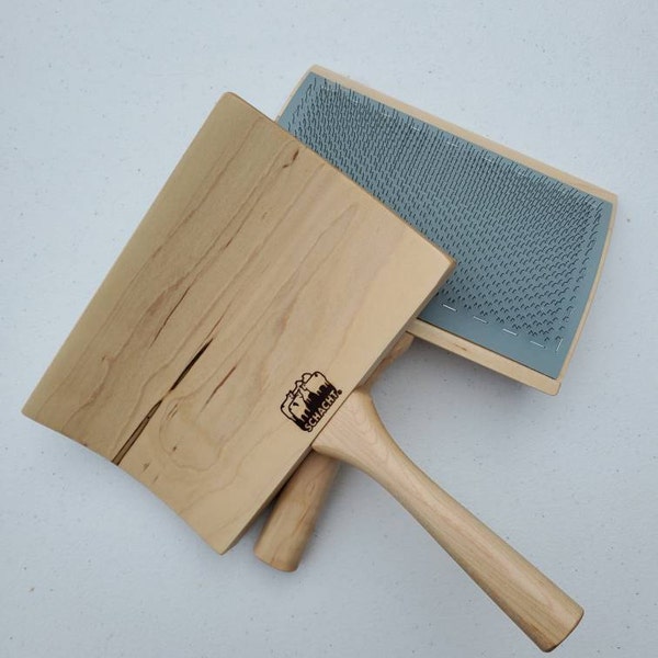 Schacht Curved or Flat Wool Hand Carders 72 or 112 TPI SUPEFAST ...