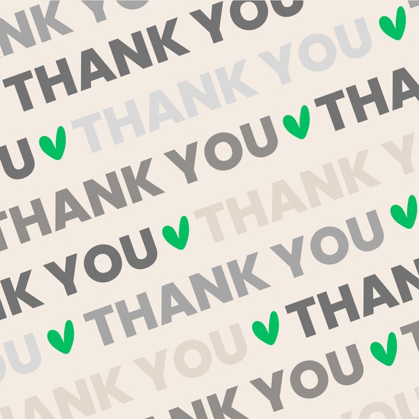 Business Thank You Card Editable, Modern Printable Thanks for Your ...