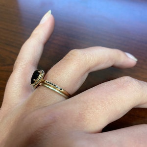 Twist Infinity Ring 14k Solid Gold Two Tone Ring Twisted | Etsy