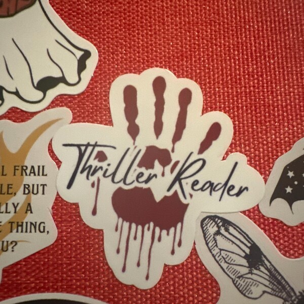 Thriller Bookish Sticker, Small Gifts, Gifts for Book Lovers, Thriller ...