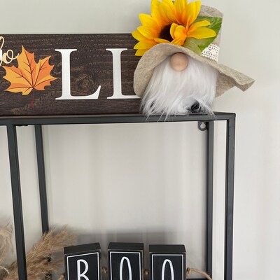 Fall Gnomes Pumpkin Gnomes Fall Decor Pumpkin Decor Tiered - Etsy