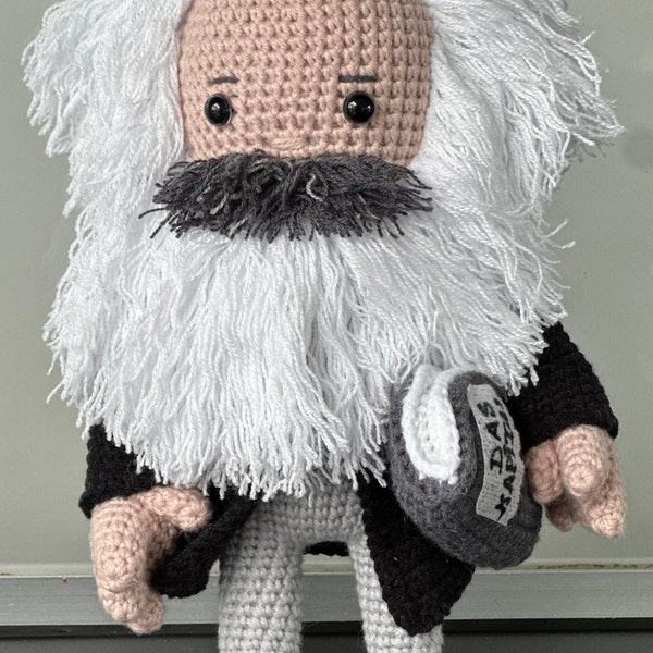 Philosopher Karl Marx Crochet Decor, Karl Marx Amigurumi Doll ...
