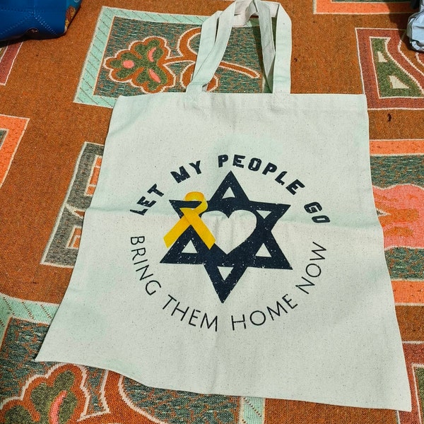 Passover Let My People Go Bring Them Home Now Tote Bag Gifts Am Yisrael ...