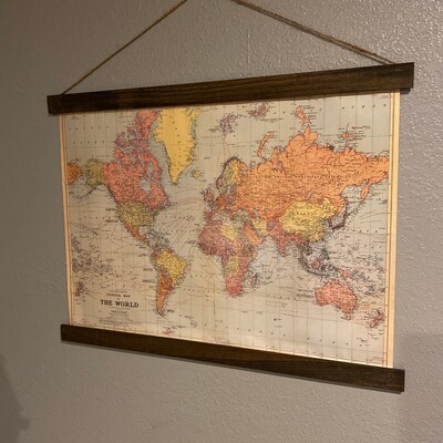 World Map Poster World Map Art World Map World Map Print Map of the ...