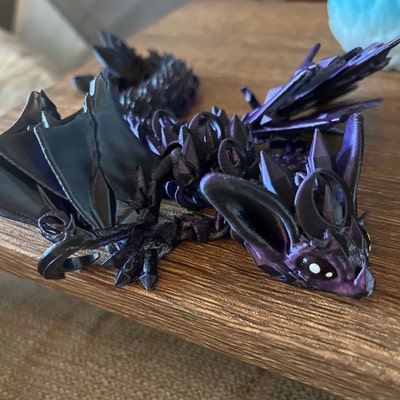 3D Print Winged Bat Dragon Articulated Nightwing Dragon - Etsy