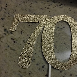 70th Birthday Cake Topper, 70 Cake Topper, 70 Birthday Cake Topper ...