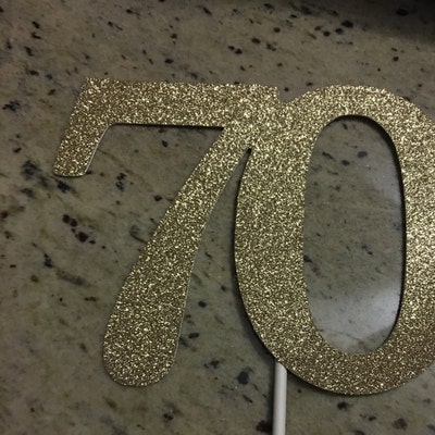 70th Birthday Cake Topper, 70 Cake Topper, 70 Birthday Cake Topper ...
