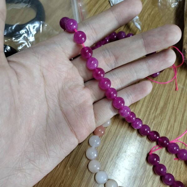 AAA+ Red Imperial Turquoise Emperor Natural Stone Round Loose Beads for ...